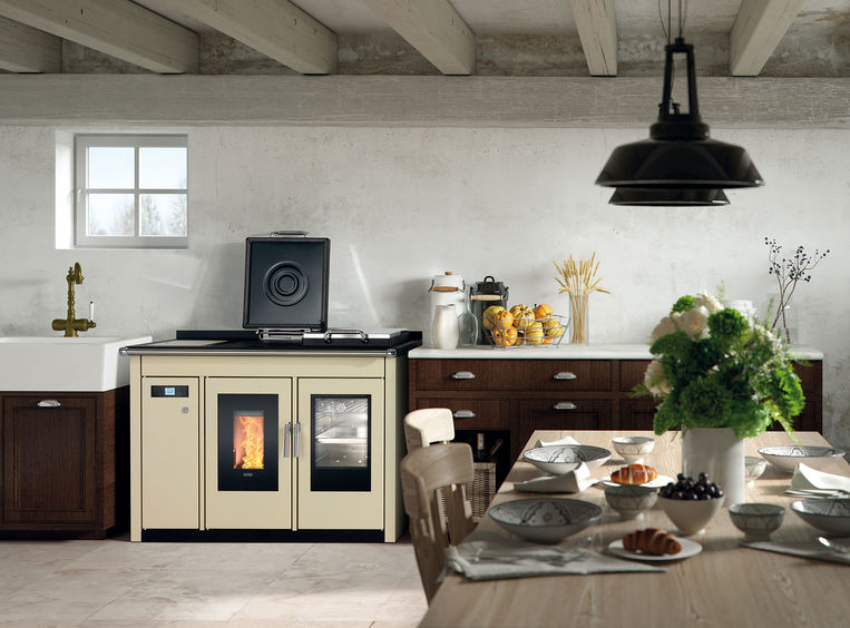 Klover Smart 120 Traditional Wood Pellet Boiler, Cooker Stove